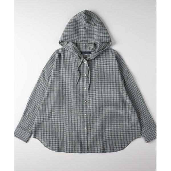ZOZO問い合わせ番号:107308512ショップ:Right-on，ライトオンブランド:Right-on，ライトオン商品名:【HONEYSUCKLE ROSE】シアーチェックフードシャツカテゴリ:トップス>シャツ/ブラウスブランド品...