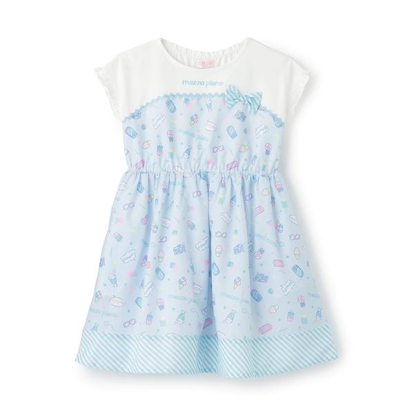 ZOZO問い合わせ番号:107308554ショップ:NARUMIYA ONLINE，ナルミヤ オンラインブランド:mezzo piano，メゾピアノ商品名:ファンシーポップ柄　ワンピースカテゴリ:ワンピース/ドレス>ワンピースブランド...