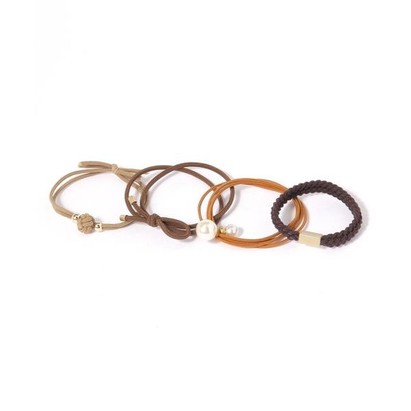 ZOZO問い合わせ番号:107308690ショップ:LAKOLE，ラコレブランド:LAKOLE，ラコレ商品名:パールミックスヘアゴム4点セット / 672106カテゴリ:ヘアアクセサリー>ヘアゴムブランド品番:672106素材:ゴム ...