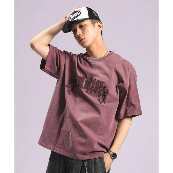 ZOZO問い合わせ番号:107346218ショップ:RAGEBLUE，レイジブルーブランド:RAGEBLUE，レイジブルー商品名:Twill Logo Patch T-Shirt/ツイルロゴパッチ/ピグメント加工Tシャツカテゴリ:トップス&...