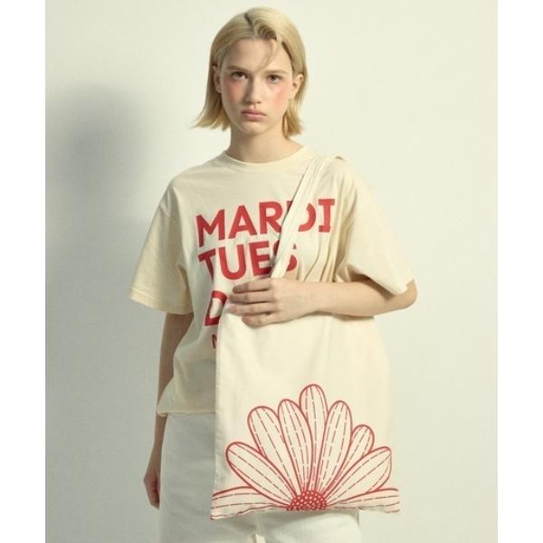 ZOZO問い合わせ番号:107347177ショップ:Mardi Mercredi，マルディメクルディブランド:Mardi Mercredi，マルディメクルディ商品名:CANVAS BAG FLOWER DU MARDI / キャンバス バッ...