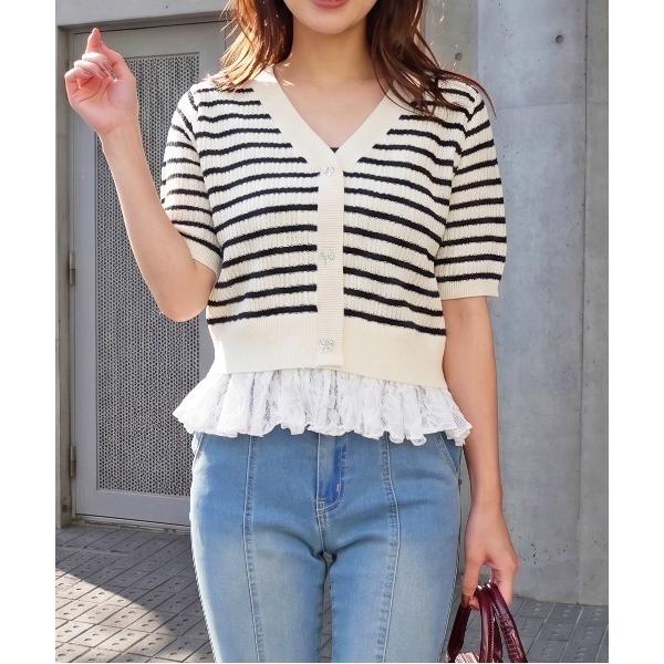 『タイムセール実施中』ZOZO問い合わせ番号:107347643ショップ:me Jane，ミージェーンブランド:FUN，ファン，FUN(me Jane)，ファン商品名:ドッキングレースニットカテゴリ:トップス>ニット/セーターブランド...