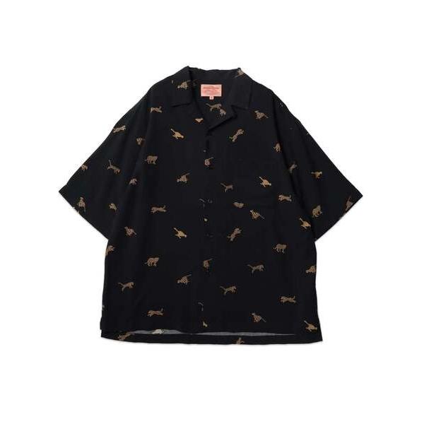 ZOZO問い合わせ番号:107348074ショップ:TRANSITION，トランジションブランド:CORISCO，コリスコ，TRANSITION，トランジション商品名:【CORISCO】アニマル総柄プリント レーヨンオープンシャツカテゴリ:...