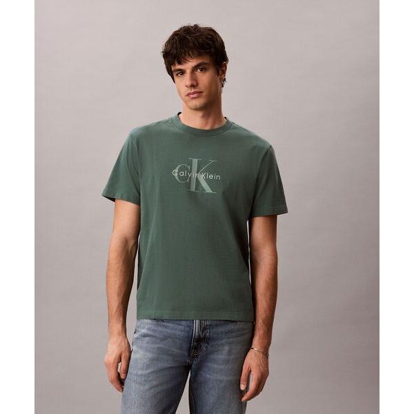 ZOZO問い合わせ番号:107383720ショップ:Calvin Klein，カルバンクラインブランド:Calvin Klein，カルバン・クライン商品名:ショートスリーブ20SモノグラムTシャツカテゴリ:トップス>Tシャツ/カットソ...