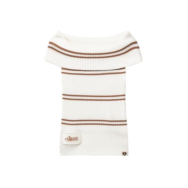 ZOZO問い合わせ番号:107384314ショップ:A BATHING APE，ア ベイシング エイプブランド:A BATHING APE，アベイシングエイプ商品名:OFF-SHOULDER STRIPES TOPカテゴリ:トップス>...