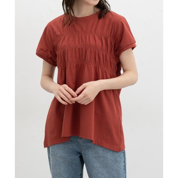 ZOZO問い合わせ番号:107386047ショップ:Honeys，ハニーズブランド:Honeys，ハニーズ，GLACIER，グラシア商品名:【ハニさら・接触冷感・ＵＶカット】シャーリングトップスカテゴリ:トップス>Tシャツ/カットソー...