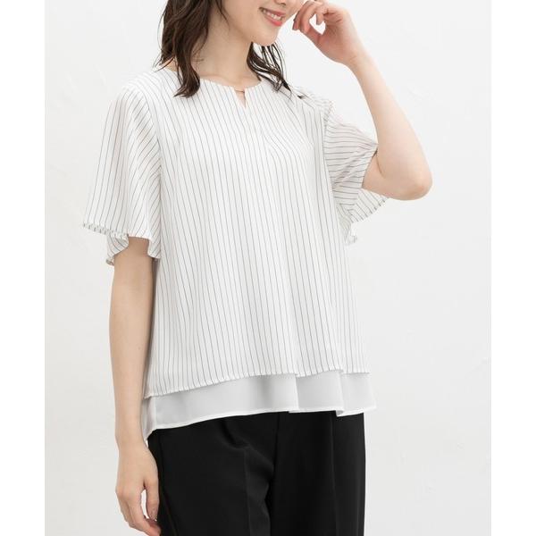 ZOZO問い合わせ番号:107386051ショップ:Honeys，ハニーズブランド:Honeys，ハニーズ，GLACIER，グラシア商品名:【ハニさら・接触冷感】ひんやり裏地ブラウスカテゴリ:トップス>シャツ/ブラウスブランド品番:5...