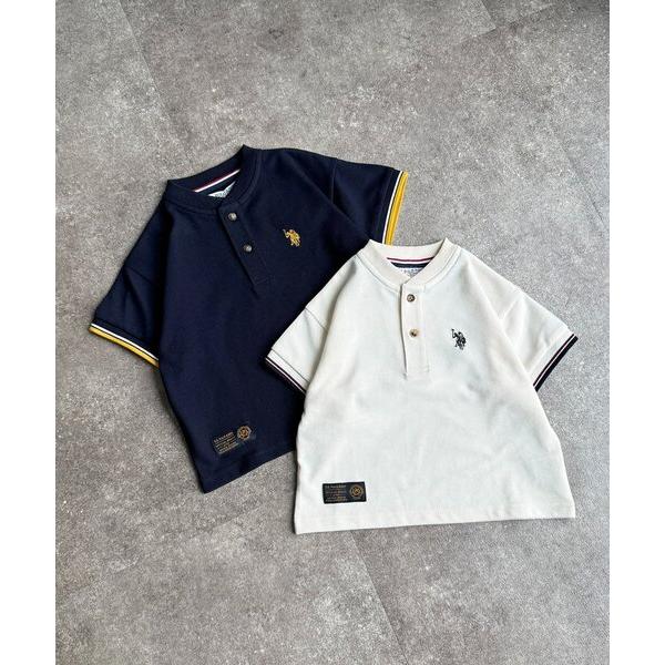 ※このアイテムは返品・交換対象外商品です。ZOZO問い合わせ番号:107386968ショップ:CPCM，シーピーシーエムブランド:CPCM，シーピーシーエム商品名:【KIDS】【U.S. POLO ASSN.】鹿の子ヘンリーTカテゴリ:ママ...