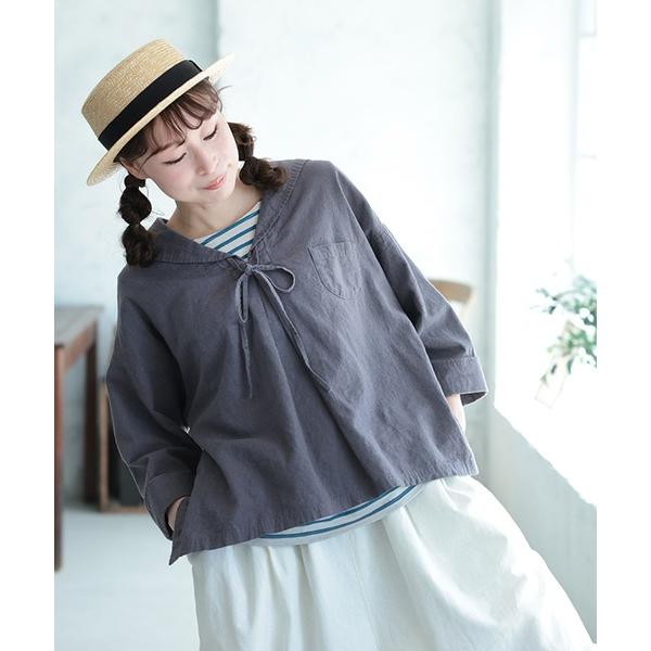 ZOZO問い合わせ番号:107387436ショップ:soulberry，ソウルベリーブランド:soulberry，ソウルベリー商品名:木陰あそびのセーラーブラウスカテゴリ:トップス>シャツ/ブラウスブランド品番:t5b0091素材:麻...