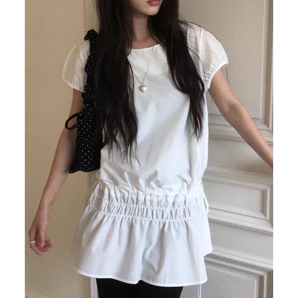 ZOZO問い合わせ番号:107388103ショップ:Ulysses，ユリシスブランド:Girly Doll，ガーリードール商品名:ウエストギャザーミニワンピースカテゴリ:ワンピース/ドレス>ワンピースブランド品番:DIH26S048素...