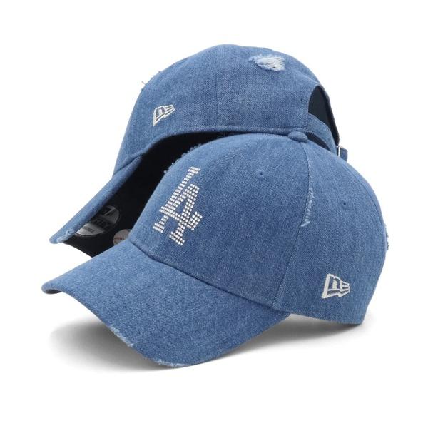 ZOZO問い合わせ番号:107388236ショップ:ONSPOTZ，オンスポッツブランド:NEW ERA，ニューエラ商品名:ニューエラキャップ 9FORTY デニムラインストーンMLB ONSPOTZ別注カテゴリ:帽子>キャップブラン...