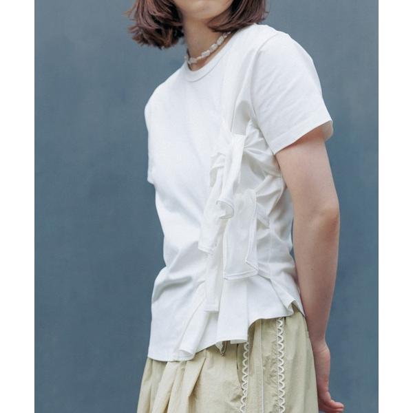 ZOZO問い合わせ番号:107424197ショップ:ADAM ET ROPE'，アダムエロペブランド:ADAM ET ROPE'，アダムエロペ商品名:【サステナブル】リボンプルオーバー/接触冷感/UVカット/吸水速乾カテゴリ:トップス&gt...