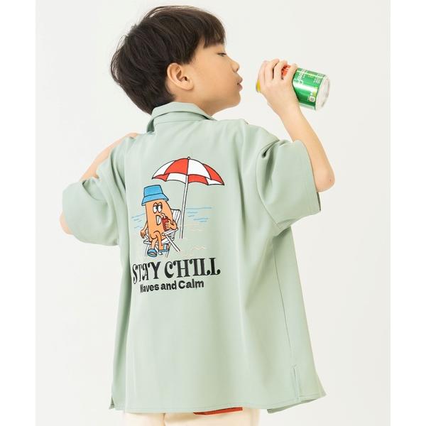 『セール実施中』ZOZO問い合わせ番号:107424291ショップ:petit main，プティマインブランド:and D. petit main，アンドディープティマイン商品名:アソートスーベニア開襟シャツカテゴリ:トップス>シャツ...