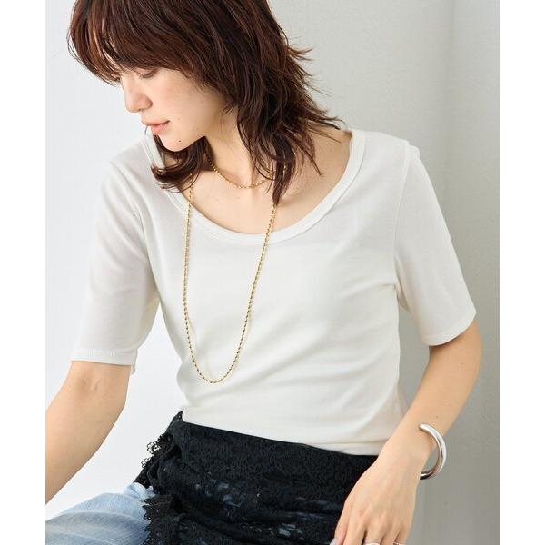 ZOZO問い合わせ番号:107426411ショップ:RIVE DROITE，リヴドロワブランド:RIVE DROITE，リヴドロワ商品名:予約【すっきり見え】キュプラコットンテレコTeeカテゴリ:トップス>Tシャツ/カットソーブランド...