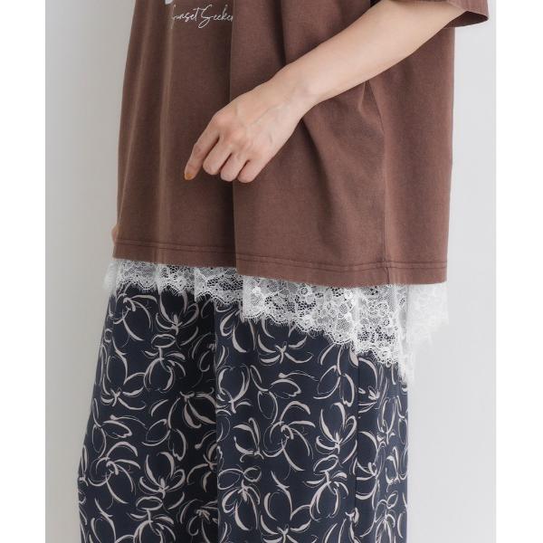 ZOZO問い合わせ番号:107461684ショップ:Right-on，ライトオンブランド:Right-on，ライトオン商品名:【HONEYSUCKLE ROSE】レース切替ノースリーブTシャツカテゴリ:トップス>タンクトップブランド品...