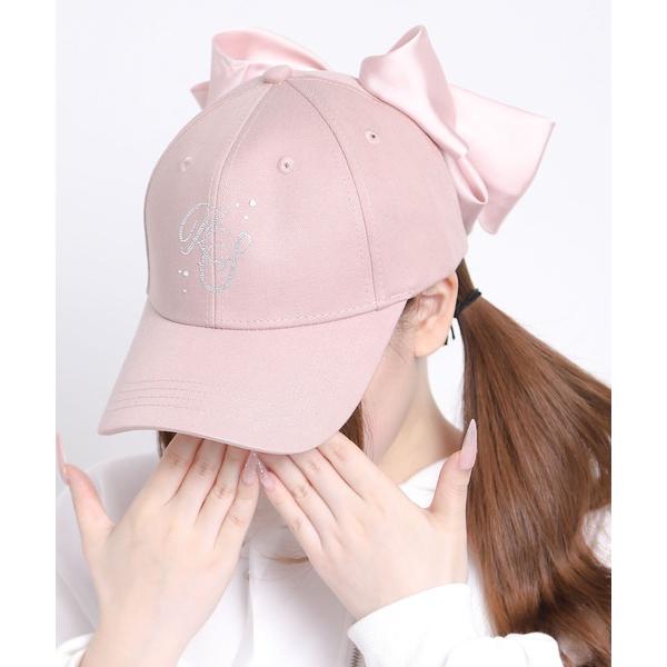 ZOZO問い合わせ番号:107462077ショップ:夢展望（YUMETENBO），ユメテンボウブランド:DearMyLoveRose，ディアマイラブローズ，夢展望，ユメテンボウ商品名:RSオリジナルロゴリボンキャップカテゴリ:帽子>キ...