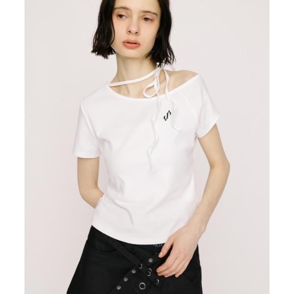 ZOZO問い合わせ番号:107463389ショップ:SLY，スライブランド:SLY，スライ商品名:ONE SHOULDER S. TOPS ワンショルダーエスドットトップス 春服 夏服カテゴリ:トップス>Tシャツ/カットソーブランド品...