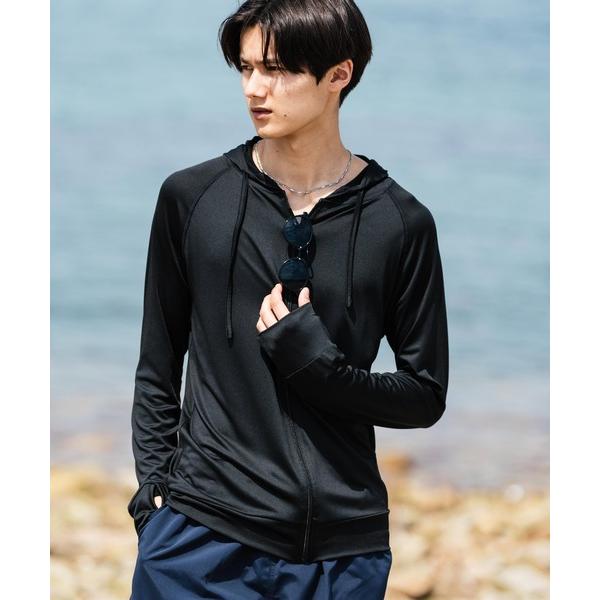 ZOZO問い合わせ番号:107466878ショップ:Rocky Monroe，ロッキーモンローブランド:Rocky Monroe，ロッキーモンロー商品名:接触冷感ラッシュガードフルジップパーカーカテゴリ:水着/着物・浴衣>ラッシュガー...