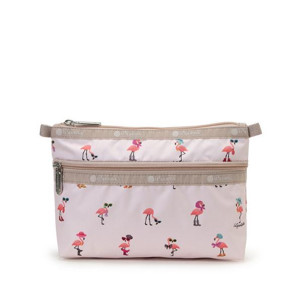 ZOZO問い合わせ番号:107499021ショップ:LeSportsac，レスポートサックブランド:LeSportsac，レスポートサック商品名:COSMETIC CLUTCH フラミンゴパーティーカテゴリ:財布/小物>ポーチブランド...