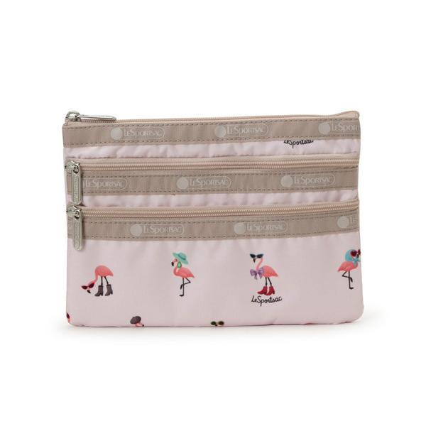 ZOZO問い合わせ番号:107499024ショップ:LeSportsac，レスポートサックブランド:LeSportsac，レスポートサック商品名:3ZIP COSMETIC フラミンゴパーティーカテゴリ:財布/小物>ポーチブランド品番...