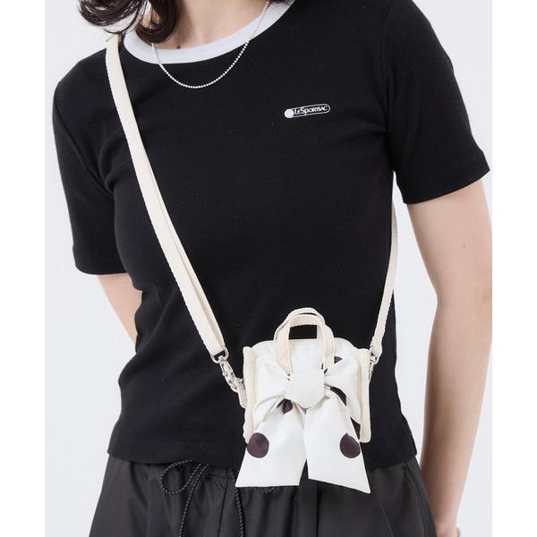 『タイムセール実施中』ZOZO問い合わせ番号:107499071ショップ:LeSportsac，レスポートサックブランド:LeSportsac，レスポートサック商品名:LG BOW MICRO BAG ノワールポルカドットスナイデルカテゴリ...