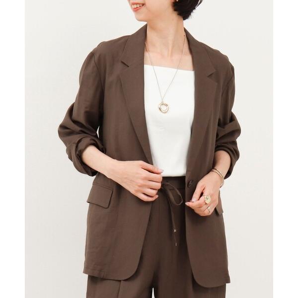 ZOZO問い合わせ番号:107502784ショップ:NOLLEY'S，ノーリーズブランド:MICO COULIER，ミコクリエ，NOLLEY'S，ノーリーズ商品名:リネンテーラードジャケットカテゴリ:ジャケット/アウター>テーラードジ...