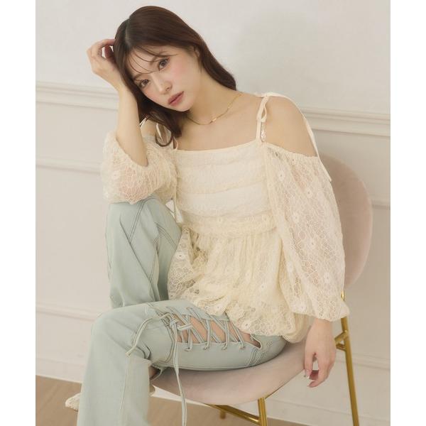 ZOZO問い合わせ番号:107502902ショップ:Ambre Neige，アンブルネージュブランド:Ambre Neige，アンブルネージュ商品名:2way assortment balloon blouse / 2WAYアソートバルーン...