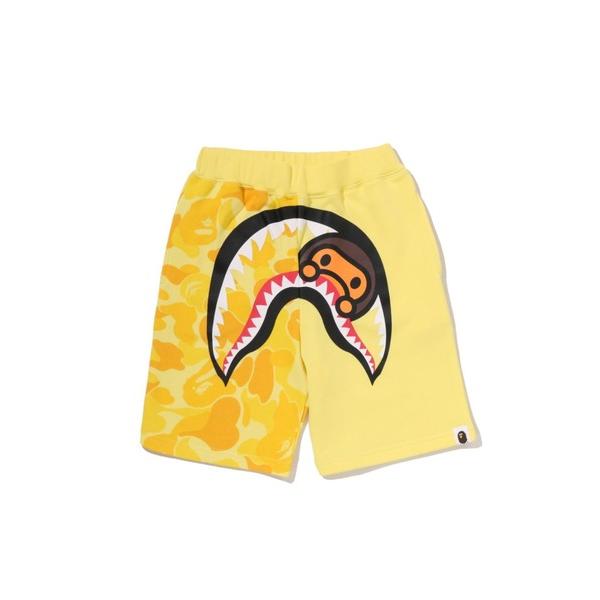 ZOZO問い合わせ番号:107503244ショップ:A BATHING APE，ア ベイシング エイプブランド:A BATHING APE，アベイシングエイプ商品名:ABC CAMO MILO SHARK SWEAT SHORTSカテゴリ:...