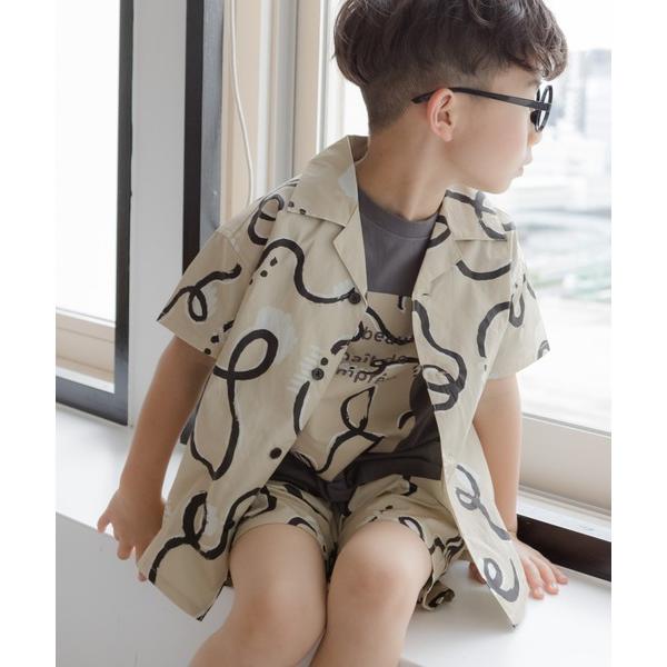 ZOZO問い合わせ番号:107504933ショップ:MAKE YOUR DAY，メイクユアデイブランド:MAKE YOUR DAY，メイクユアデイ商品名:うにょうにょ総柄半袖シャツカテゴリ:トップス>シャツ/ブラウスブランド品番:M6...