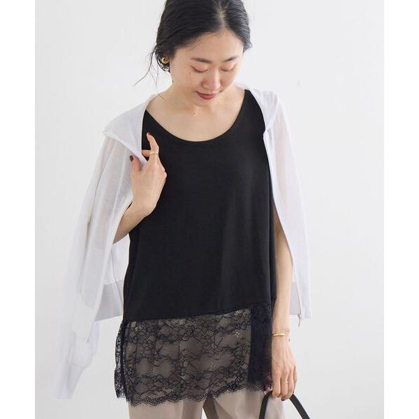 ZOZO問い合わせ番号:107507295ショップ:le.coeur blanc，ルクールブランブランド:le.coeur blanc，ルクールブラン商品名:裾レースタンクトップカテゴリ:トップス>タンクトップブランド品番:30630...