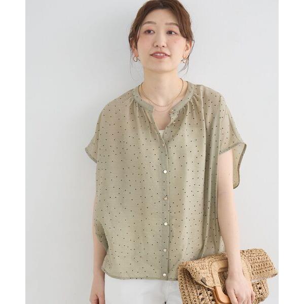 『タイムセール実施中』ZOZO問い合わせ番号:107507303ショップ:le.coeur blanc，ルクールブランブランド:le.coeur blanc，ルクールブラン商品名:【手洗い可】ドットギャザー2WAYブラウスカテゴリ:トップス...
