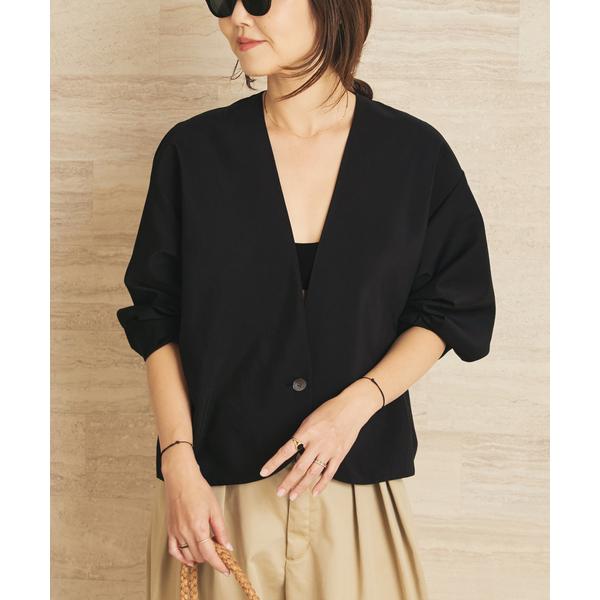 ZOZO問い合わせ番号:107507641ショップ:Plage，プラージュブランド:Plage，プラージュ商品名:Sheer form ジャケットカテゴリ:ジャケット/アウター>ノーカラージャケットブランド品番:26010922202...