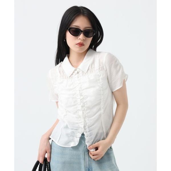 ZOZO問い合わせ番号:107541333ショップ:JEANASIS，ジーナシスブランド:JEANASIS，ジーナシス商品名:シアージャガードシャーリングシャツSS/859249カテゴリ:トップス>シャツ/ブラウスブランド品番:859...