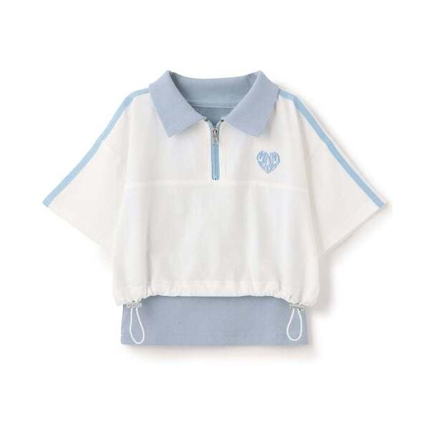 ZOZO問い合わせ番号:107543241ショップ:petit main，プティマインブランド:minimal，ミニマル商品名:【インナーつき】ハーフジップクロップド半袖Tシャツカテゴリ:トップス>Tシャツ/カットソーブランド品番:4...