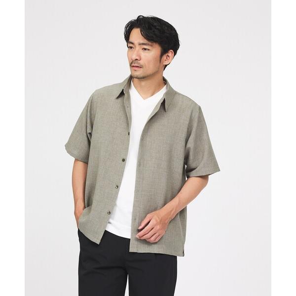 『タイムセール実施中』ZOZO問い合わせ番号:107543373ショップ:ABAHOUSE，アバハウスブランド:ABAHOUSE GRAY，アバハウスグレイ商品名:【リネンライク】吸水速乾 半袖シャツカテゴリ:トップス>シャツ/ブラウ...