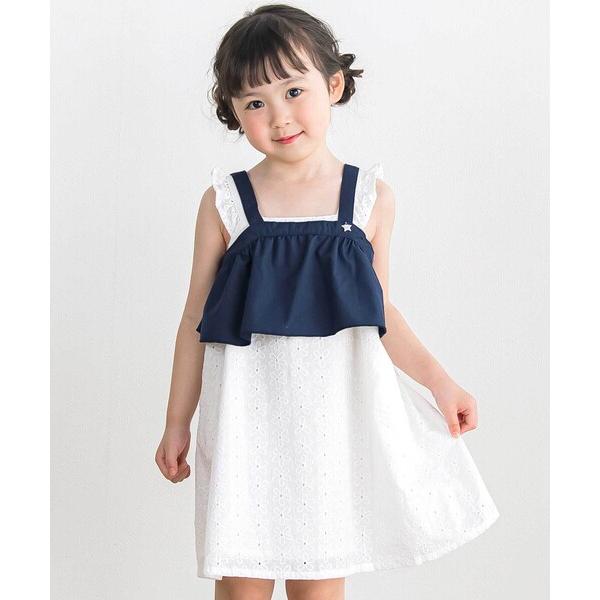『タイムセール実施中』ZOZO問い合わせ番号:107543448ショップ:BEBE ONLINE STORE，ベベ オンラインストアブランド:BeBe Petits Pois Vert，ベベプチポワヴェール商品名:「店舗限定」レースワンピー...
