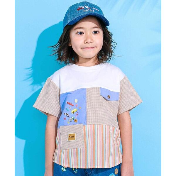 ZOZO問い合わせ番号:107543487ショップ:BEBE ONLINE STORE，ベベ オンラインストアブランド:SLAP SLIP，スラップスリップ商品名:【接触冷感】マルチ切り替え半袖Tシャツ(80~130cm)カテゴリ:トップス...