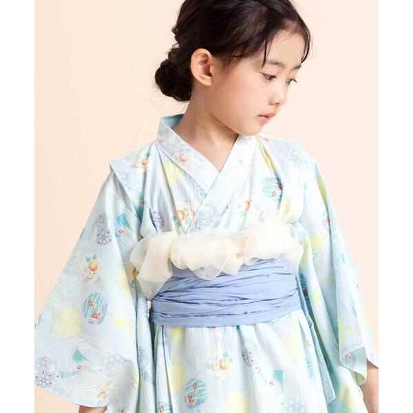 『タイムセール実施中』ZOZO問い合わせ番号:107543492ショップ:BEBE ONLINE STORE，ベベ オンラインストアブランド:SLAP SLIP，スラップスリップ商品名:【お揃い】花xマリx金魚x風鈴総柄プルオーバー浴衣+帯...