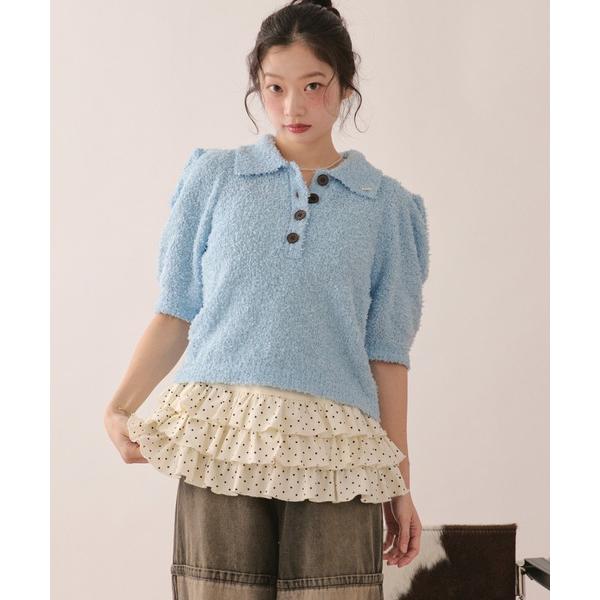 ZOZO問い合わせ番号:107543754ショップ:mideal，マイディールブランド:loin nuit，ロワンニュイ商品名:puff sleeve color knit / パフスリーブカラーニットカテゴリ:トップス>ニット/セー...