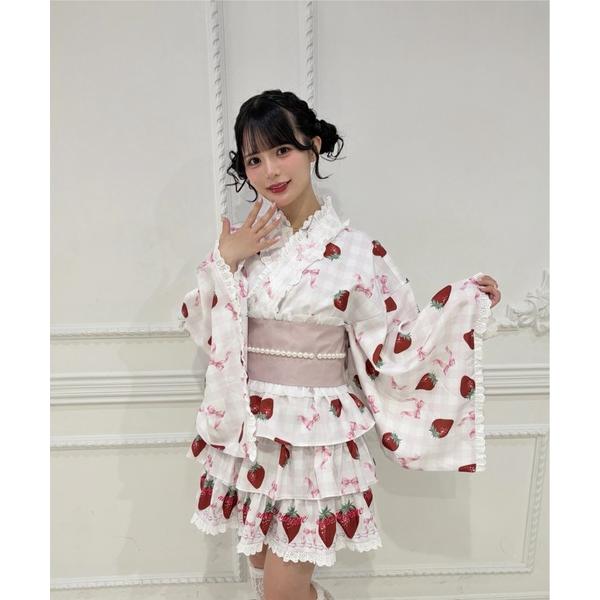 ZOZO問い合わせ番号:107544292ショップ:Ailand，アイランドブランド:Ank Rouge，アンクルージュ商品名:ギンガムストロベリープリンセス浴衣ドレスカテゴリ:水着/着物・浴衣>浴衣ブランド品番:4051300126...