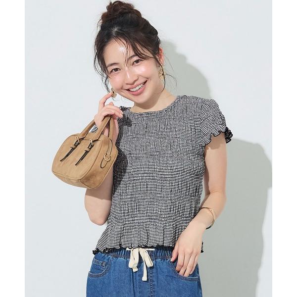ZOZO問い合わせ番号:107616325ショップ:coca，コカブランド:coca（coca），コカ商品名:シャーリング半袖トップスカテゴリ:トップス>Tシャツ/カットソーブランド品番:36-251039003-09素材:ポリエステ...