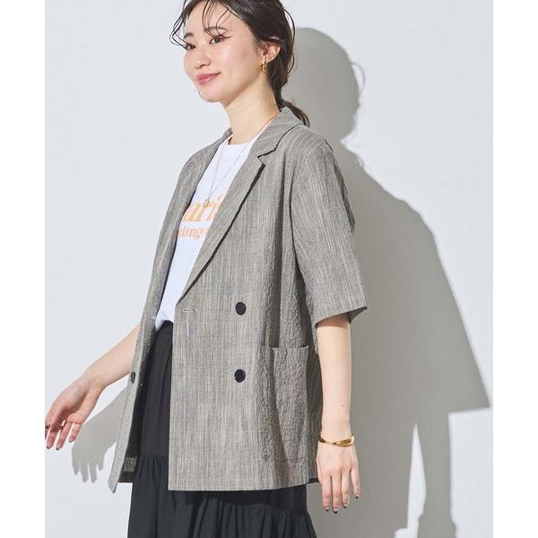 『セール実施中』ZOZO問い合わせ番号:107616389ショップ:Gready Brilliant，グレディブリリアンブランド:Gready Brilliant，グレディブリリアン商品名:スラブチェックテーラー５分袖カテゴリ:ジャケット/...