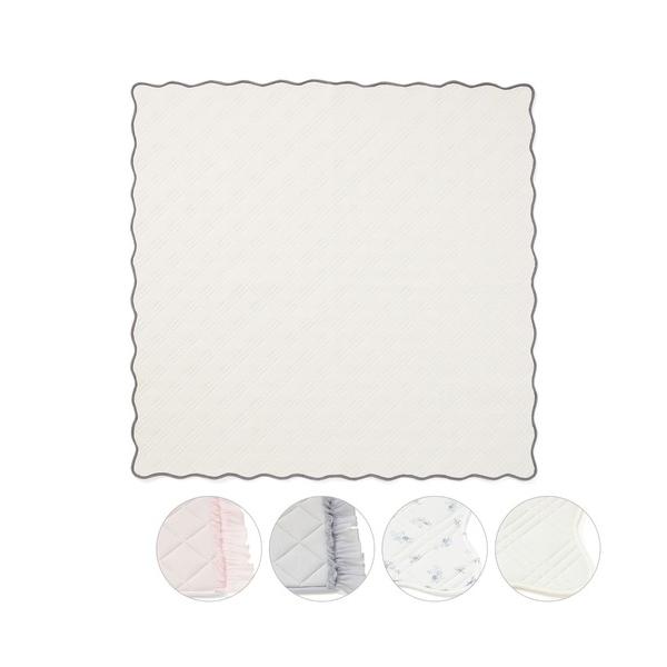 ZOZO問い合わせ番号:107651507ショップ:Francfranc，フランフランブランド:Francfranc，フランフラン商品名:ひんやりキルトラグ スカラップ L 1850×1850 ベージュ×ダークグレー 冷感 カーペット 滑り...