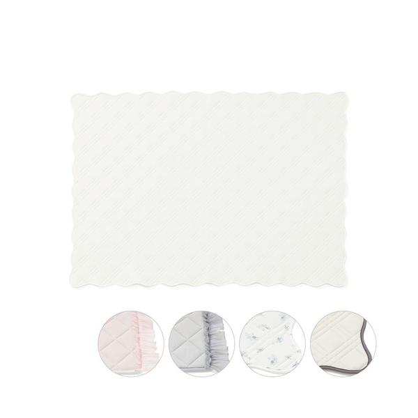 ZOZO問い合わせ番号:107651512ショップ:Francfranc，フランフランブランド:Francfranc，フランフラン商品名:ひんやりキルトラグ スカラップ M 1850×1300 アイボリー 冷感 カーペット 滑り止め付きカテ...