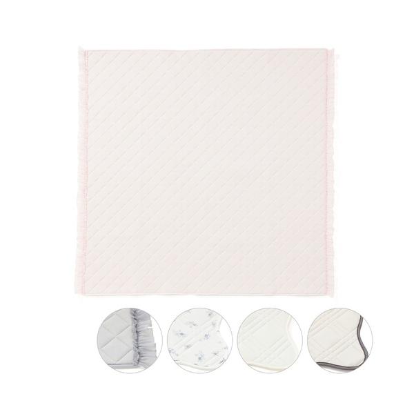 ZOZO問い合わせ番号:107651516ショップ:Francfranc，フランフランブランド:Francfranc，フランフラン商品名:ひんやりキルトラグ フリル L 1850×1850 ライトピンク 冷感 カーペット 滑り止め付きカテゴ...