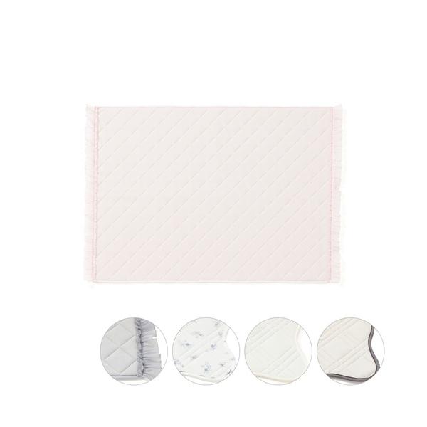 ZOZO問い合わせ番号:107651521ショップ:Francfranc，フランフランブランド:Francfranc，フランフラン商品名:【EC限定】ひんやりキルトラグ フリル S 1400×1000 ライトピンク 冷感 カーペット 滑り止...
