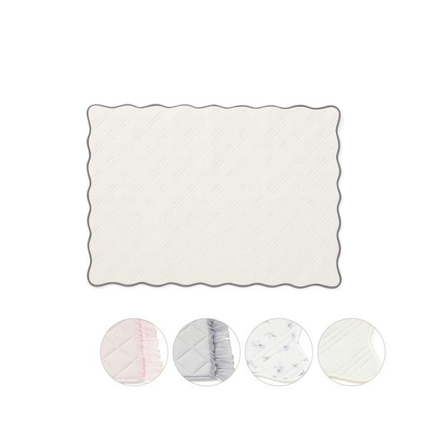 ZOZO問い合わせ番号:107651524ショップ:Francfranc，フランフランブランド:Francfranc，フランフラン商品名:【EC限定】ひんやりキルトラグ スカラップ S 1400×1000 ベージュ×ダークグレー 冷感 カー...