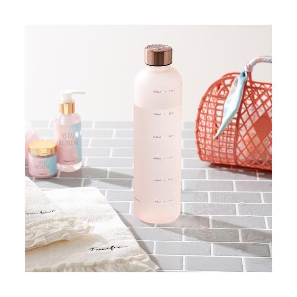 ZOZO問い合わせ番号:107651525ショップ:Francfranc，フランフランブランド:Francfranc，フランフラン商品名:1L ウォーターボトル ピンク（食洗器使用可）マイボトル ドリンクボトル 水筒 直飲み メモリ付き タ...