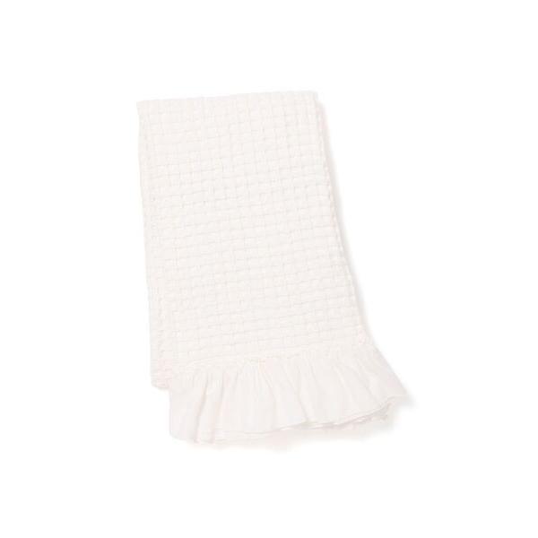 ZOZO問い合わせ番号:107651526ショップ:Francfranc，フランフランブランド:Francfranc，フランフラン商品名:なめらか ワッフルケット シングル ホワイト 140×200cm フリルカテゴリ:インテリア>ブ...