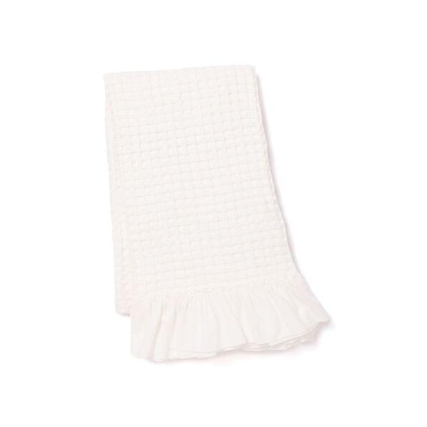 ZOZO問い合わせ番号:107651551ショップ:Francfranc，フランフランブランド:Francfranc，フランフラン商品名:なめらか ワッフルケット ダブル ホワイト 180×200cm フリルカテゴリ:インテリア>ブラ...